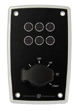 Vetus Instrumentenpanel MPA10, schwarz, 12 Volt