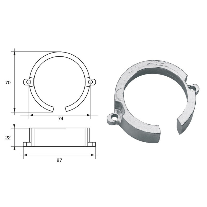 BUKH PRO ANODE F/MERCURY ENGINES